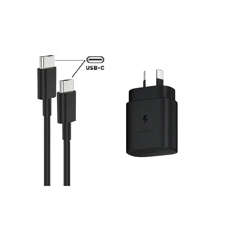 25W TYPE-C USBC Power Adapter Fast Charger For Samsung Huawei Black ...